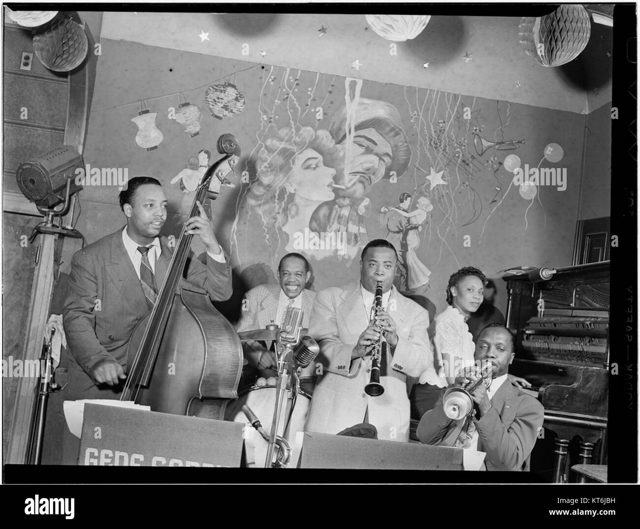 This portrait from July 1946 captures notable jazz musicians Gene ...