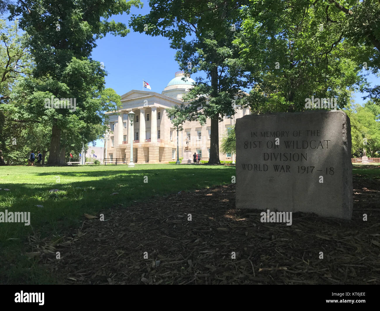 The Army unit memorial located in front of the North Carolina State ...