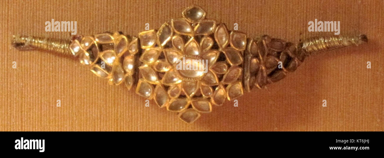 This 19th-century arm ornament from Jaipur, Rajasthan, India, is ...