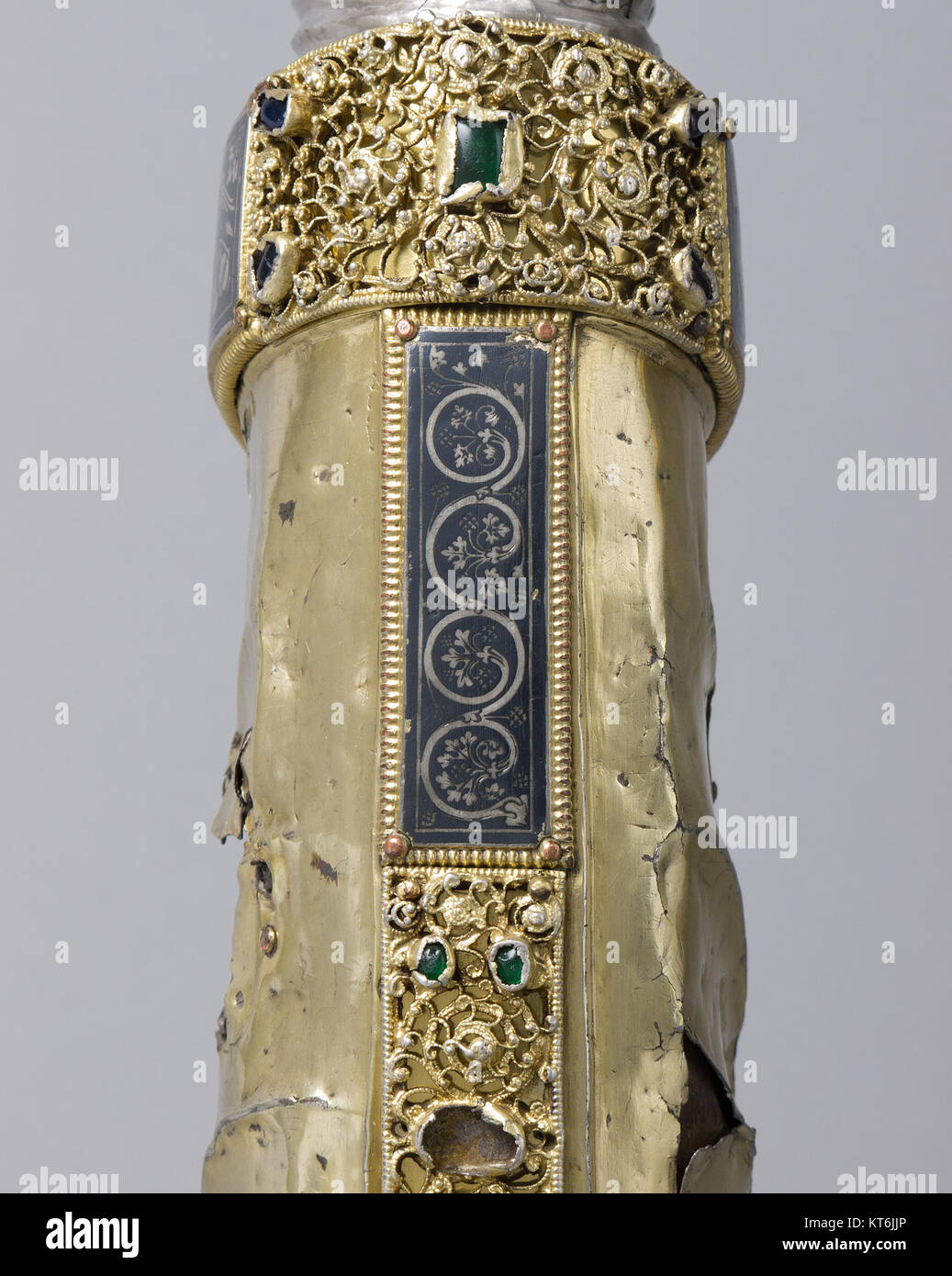 A photograph of the Arm Reliquary, a 13th-century Christian religious ...