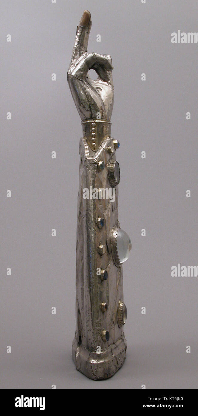 The Arm Reliquary, housed at the Metropolitan Museum of Art, is a ...