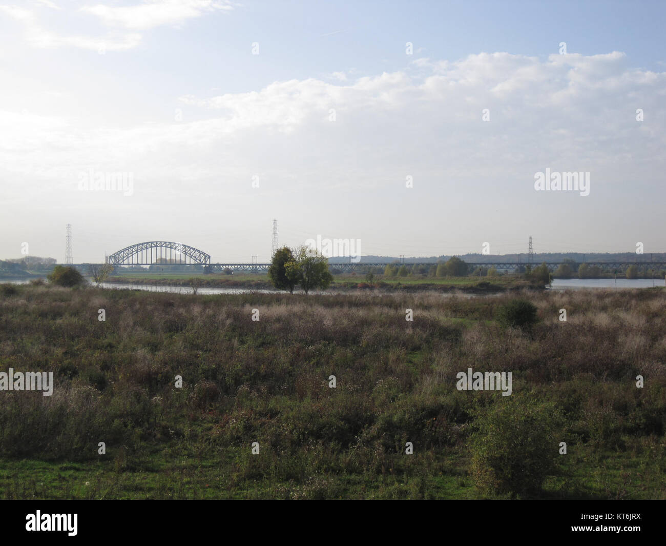 The Arnhem railway bridge near Driel in the Netherlands is a ...
