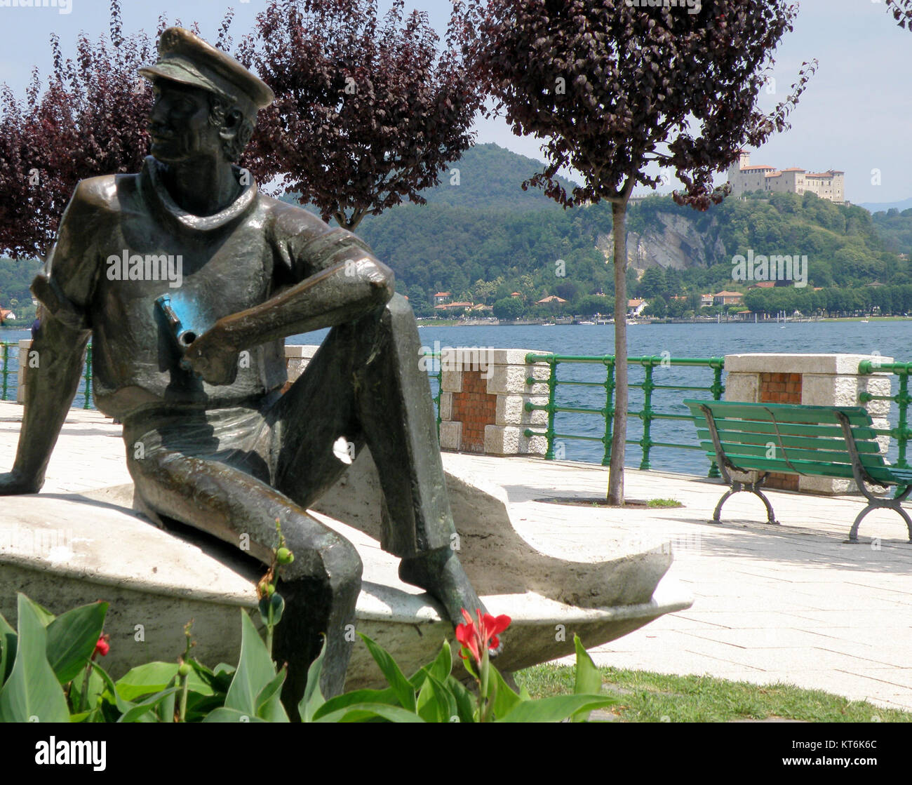 Arona Lungolago is a scenic area located along the lakeside in Arona ...
