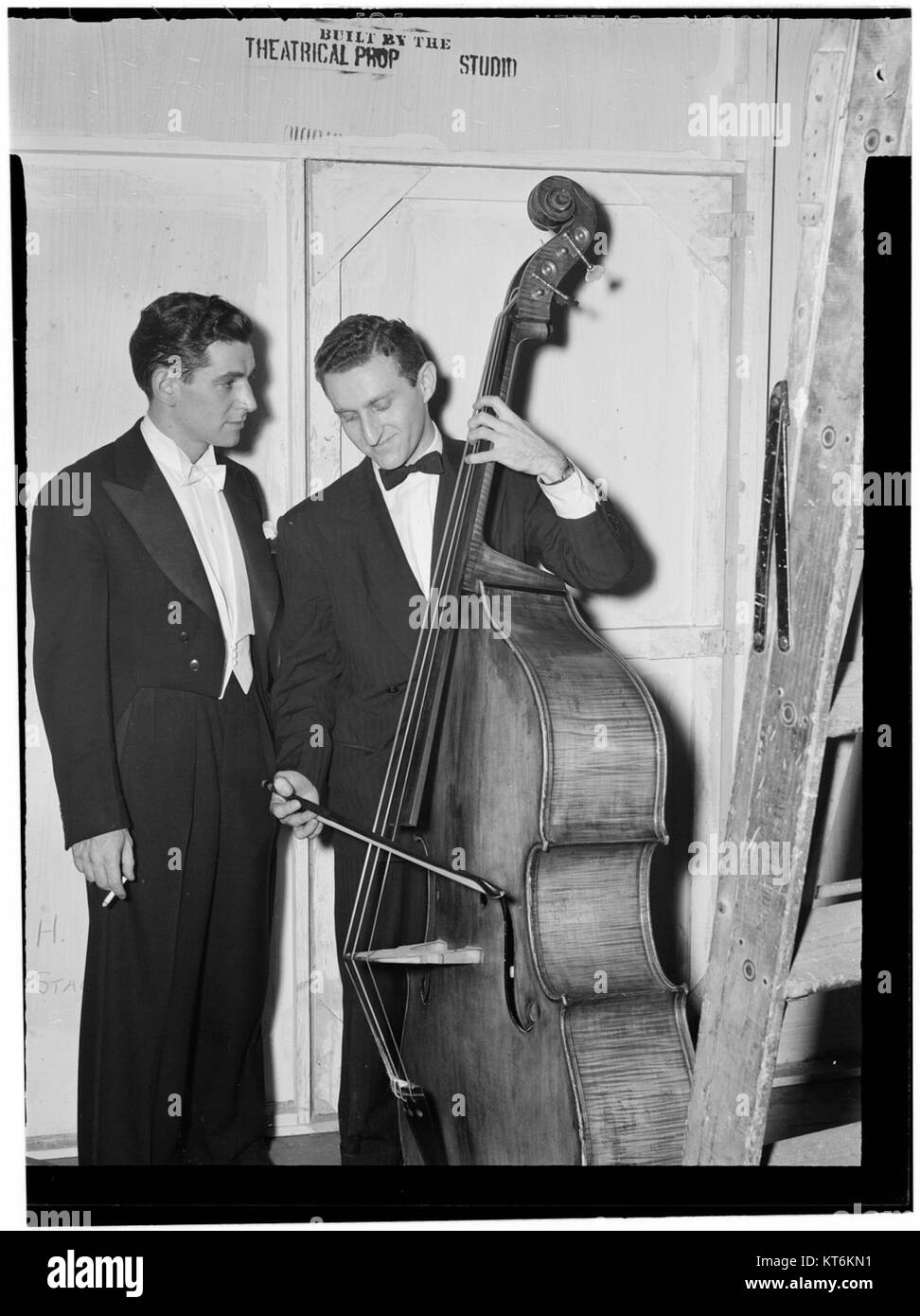 A portrait of Jack Lesberg, an American double bassist, and Leonard ...