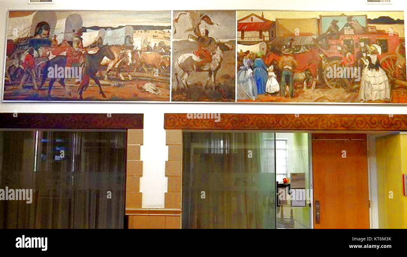 The arrival of the mail coach marks a significant moment in history ...