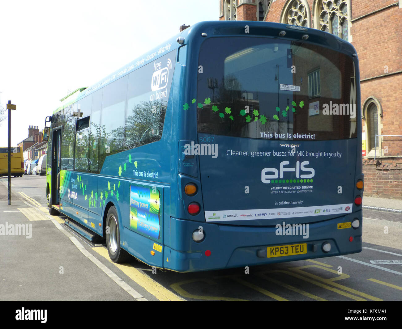 The Arriva The Shires Wright StreetLite EV is an electric bus used for ...
