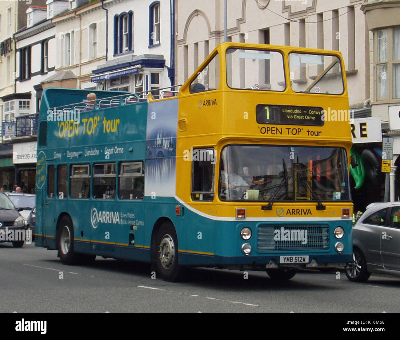 Arriva Wales operates a Bristol VR open-top bus with the registration ...