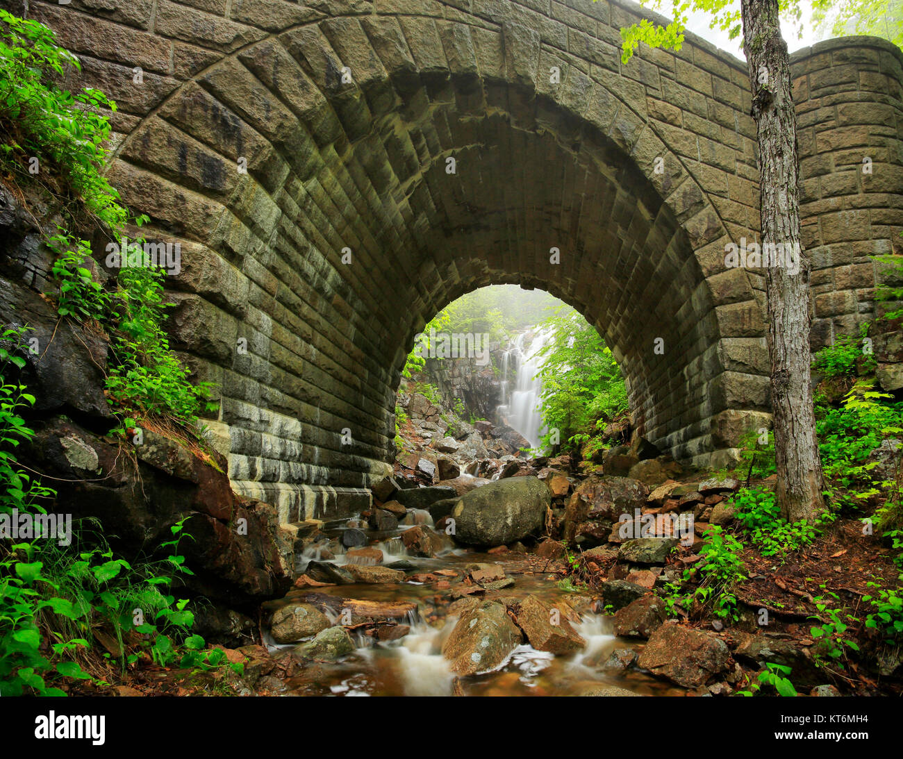 Waterfall Bridge, Hadlock Brook Loop Carriage Road, Acadia National ...