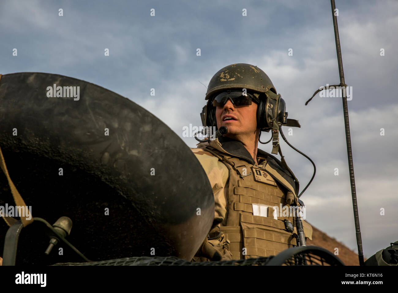 U.S. Marine Corps Capt. Benjamin Brewster, company commander of Company K, 3rd Battalion, 4th ...