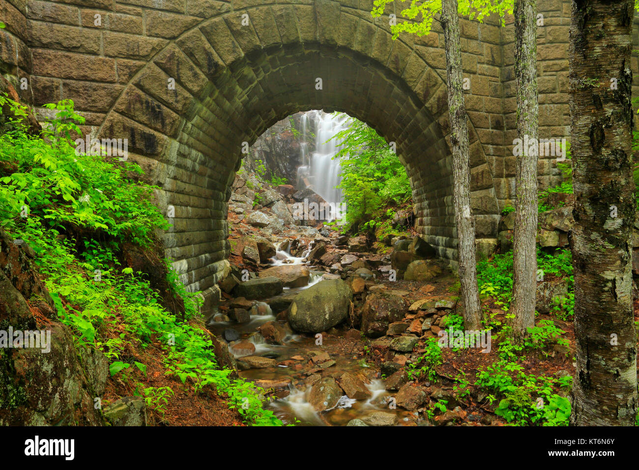 Waterfall Bridge, Hadlock Brook Loop Carriage Road, Acadia National ...