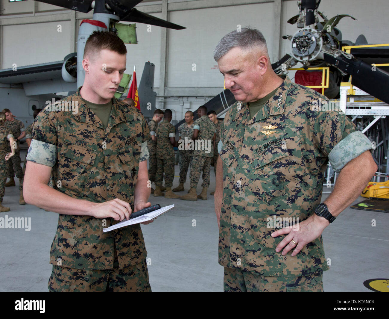 The Assistant Commandant of the Marine Corps Gen. Glenn M. Walters ...