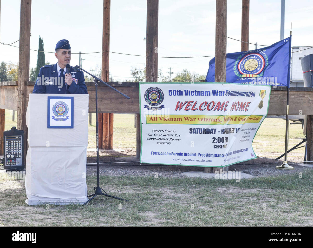 U.S. Air Force Col. Ricky Mills, 17th Training Wing commander, speaks ...