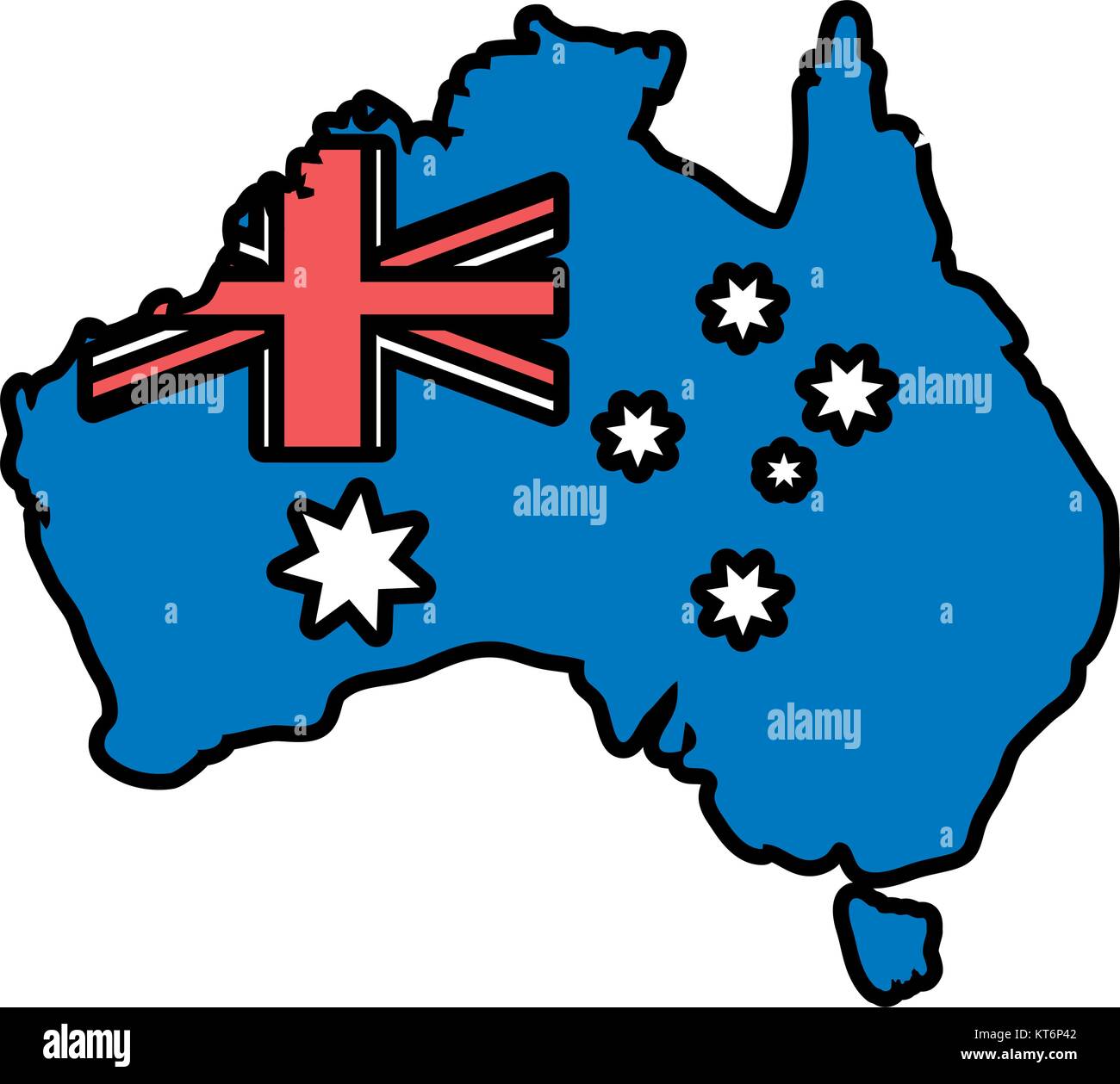 map of australia vector illustration Stock Vector Image & Art - Alamy