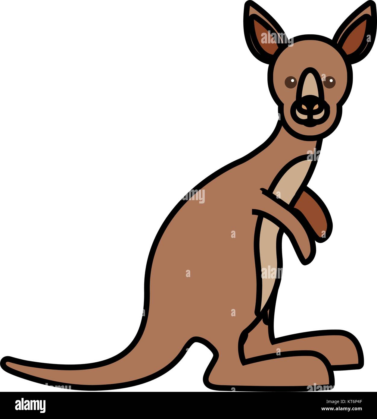 kangaroo vector illustration Stock Vector Image & Art - Alamy