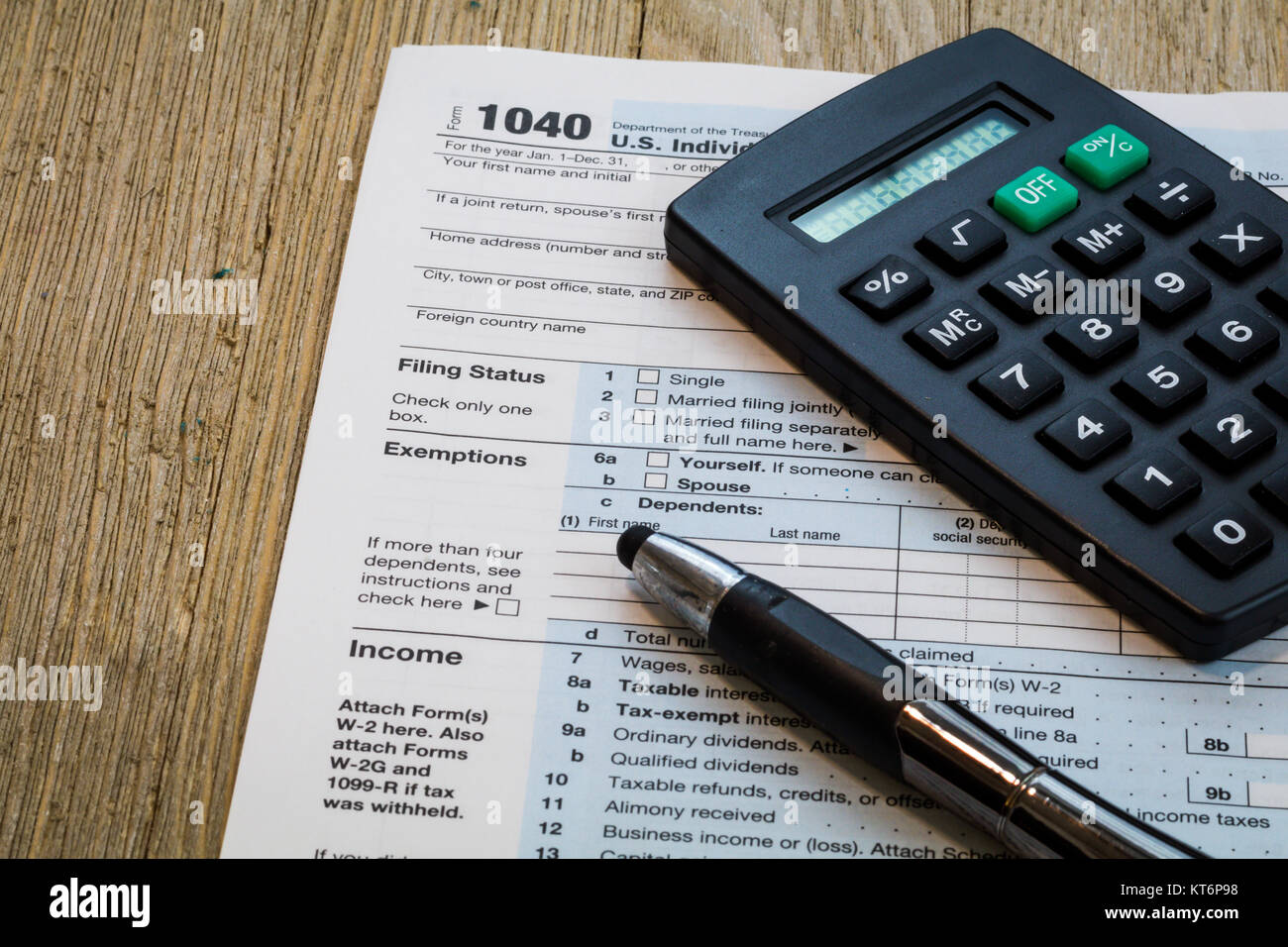 Save Download Preview Tax preparation form US 1040 and tax tables with ...