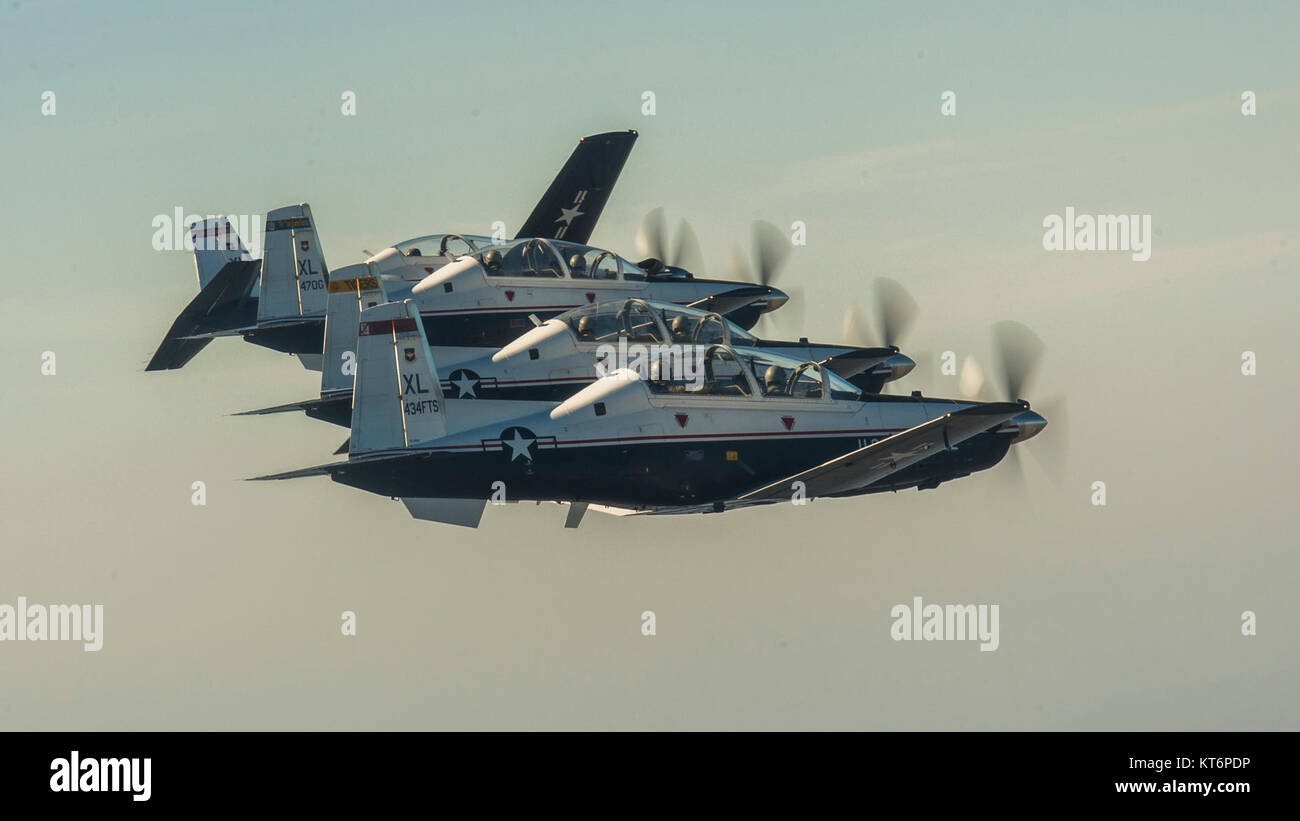 A pilot assigned to the 85th Flying Training Squadron, breaks away from ...