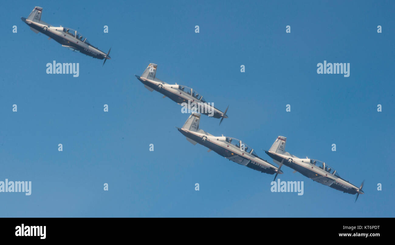 Pilots assigned to the 85th Flying Training Squadron, fly the T-6A ...