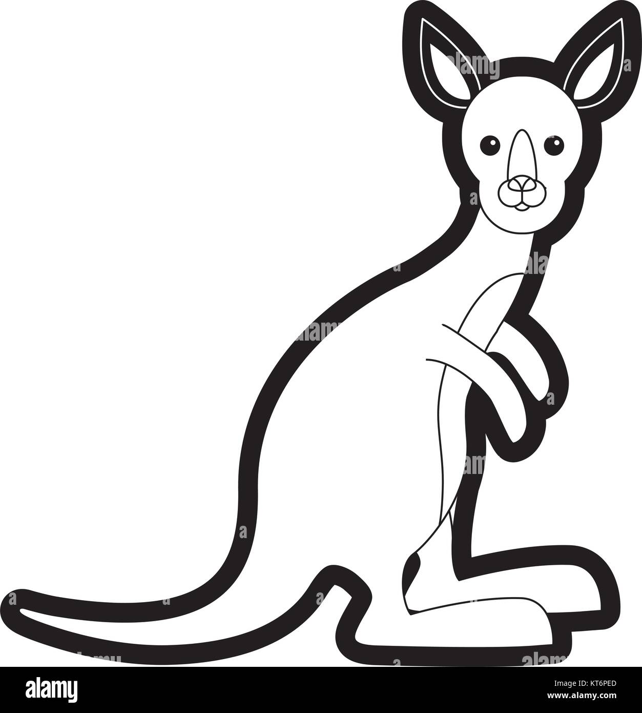 kangaroo vector illustration Stock Vector Image & Art - Alamy