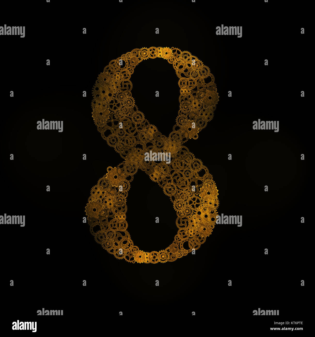 number , gears arrangement shape number Stock Photo - Alamy