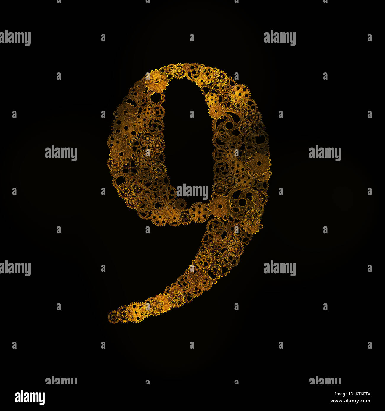 number , gears arrangement shape number Stock Photo - Alamy