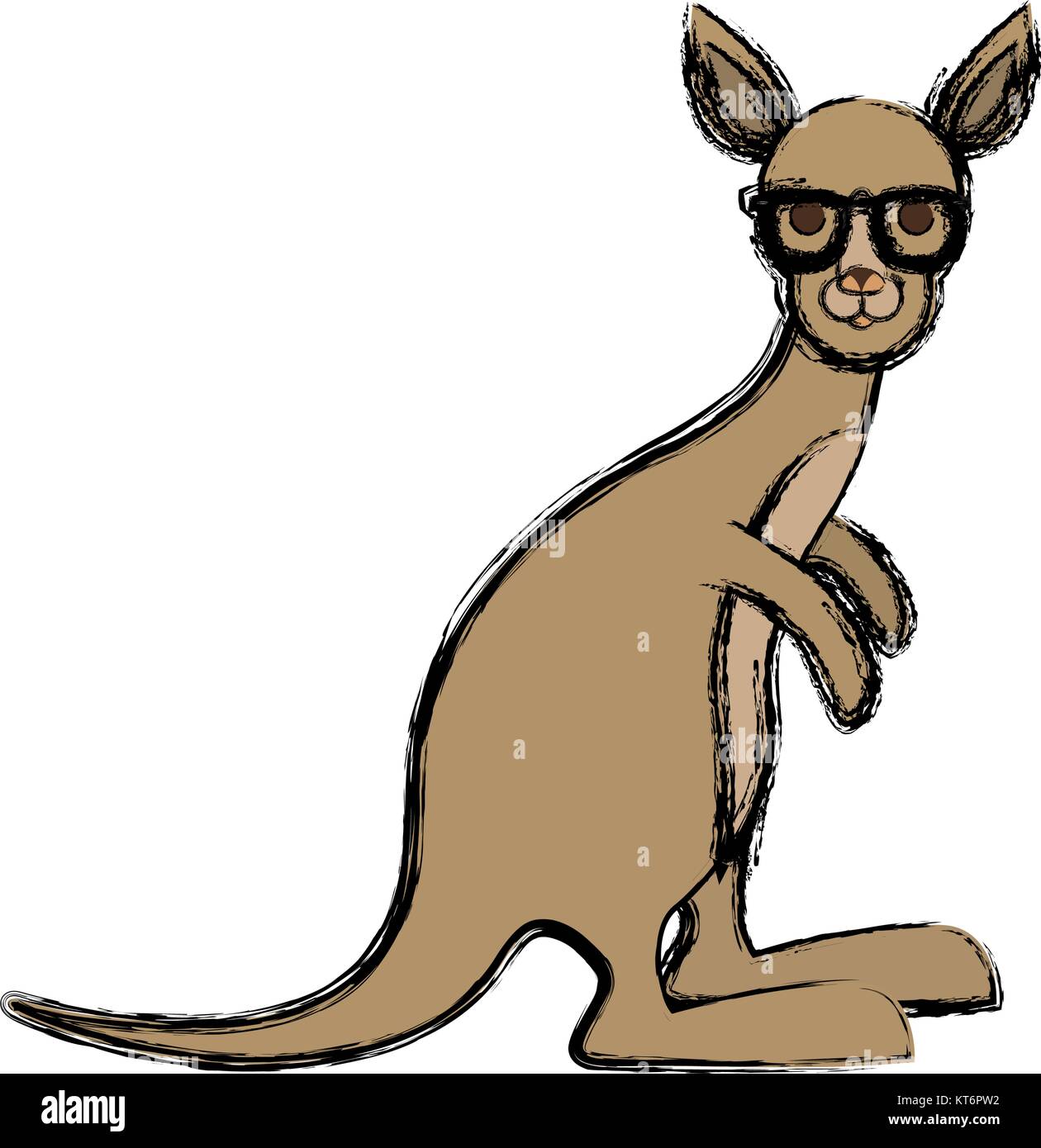 kangaroo vector illustration Stock Vector Image & Art - Alamy