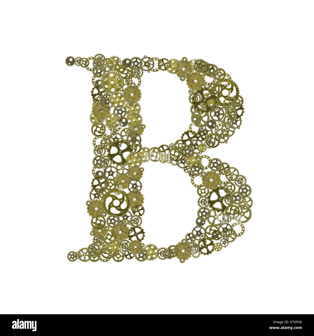 alphabet , gears arrangement shape of alphabet Stock Photo - Alamy