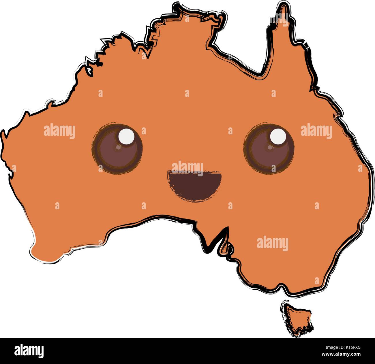 kawaii map vector illustration Stock Vector Image & Art - Alamy