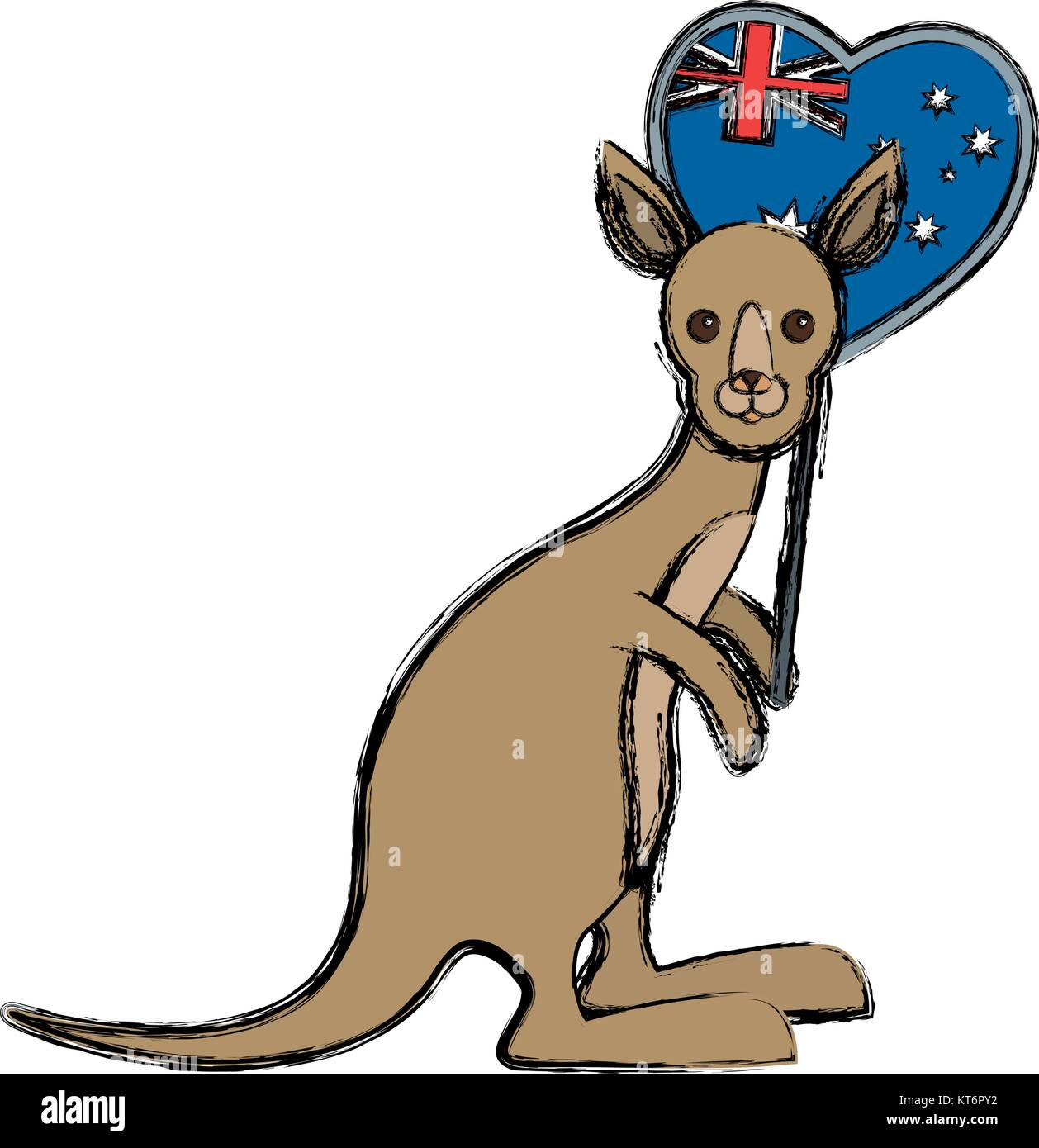 kangaroo vector illustration Stock Vector Image & Art - Alamy