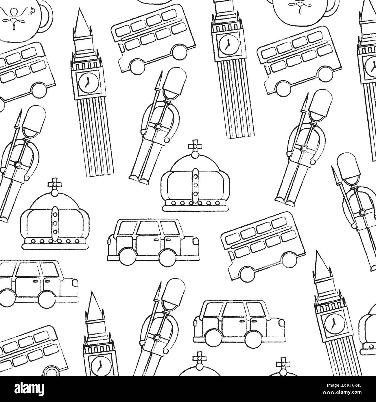 Bus scotland british bus Stock Vector Images - Alamy
