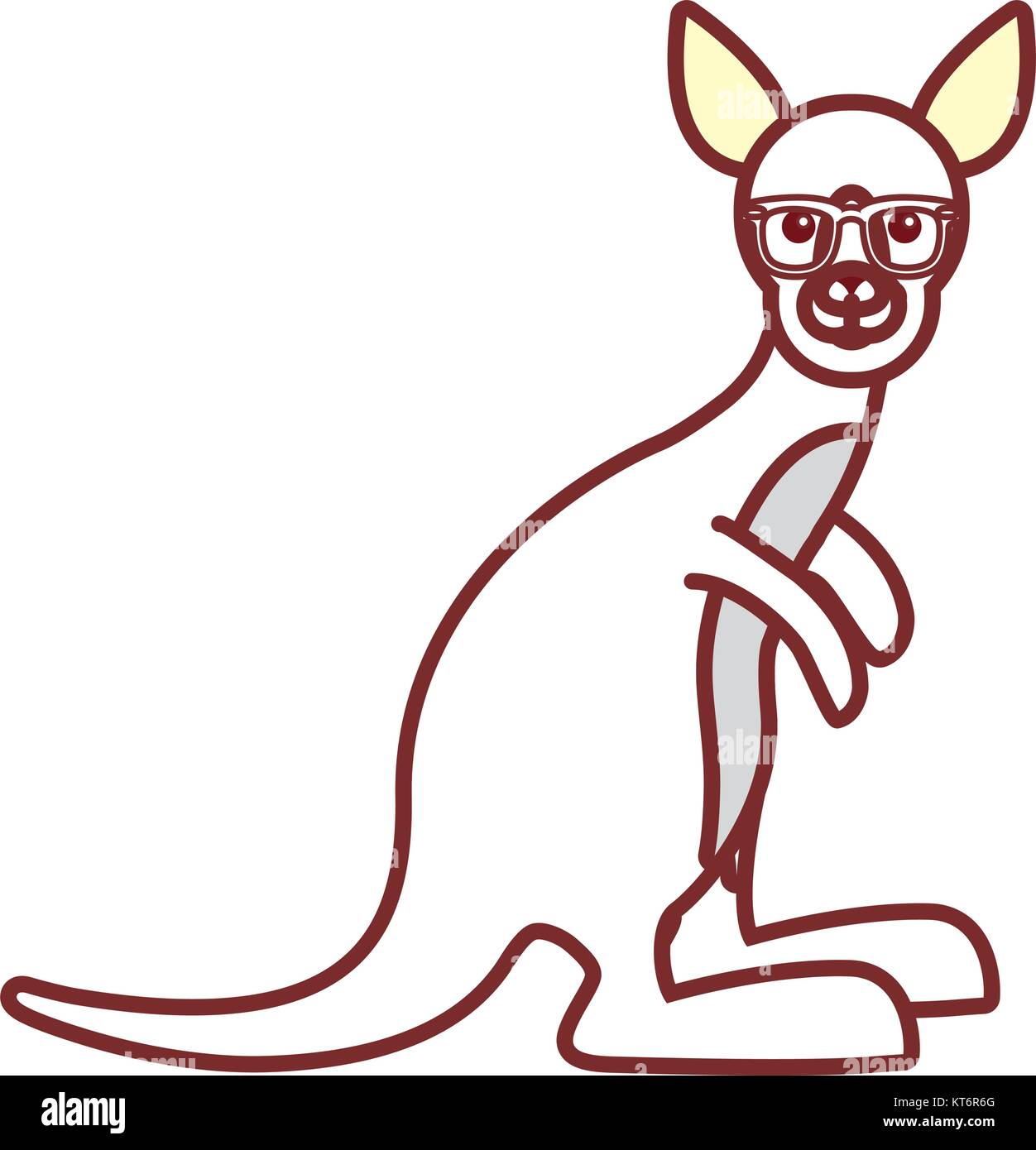 kangaroo vector illustration Stock Vector Image & Art - Alamy