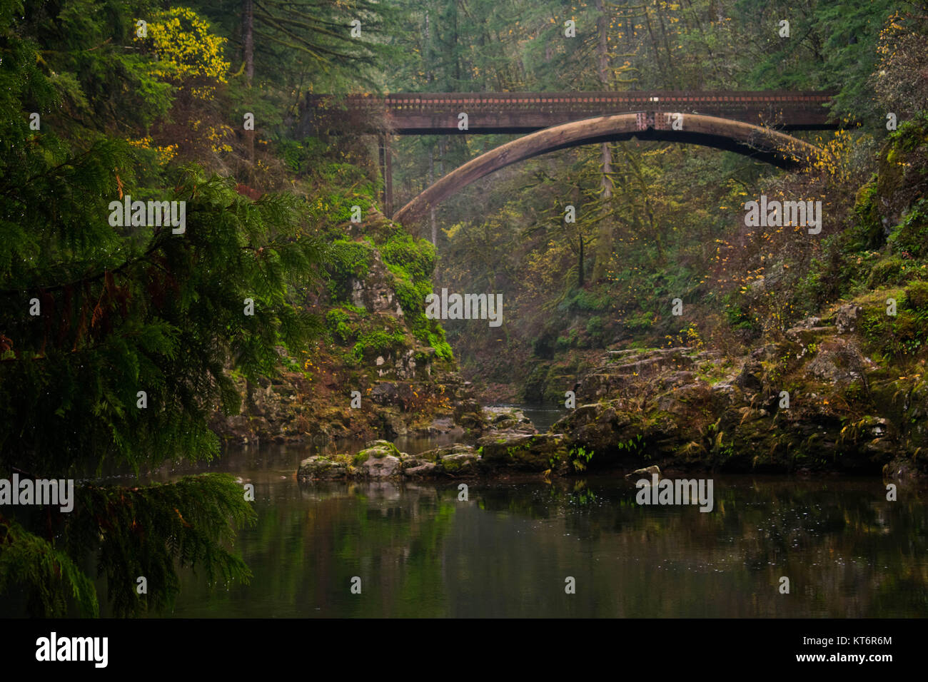 Moulton Falls Bridge and River Stock Photo - Alamy