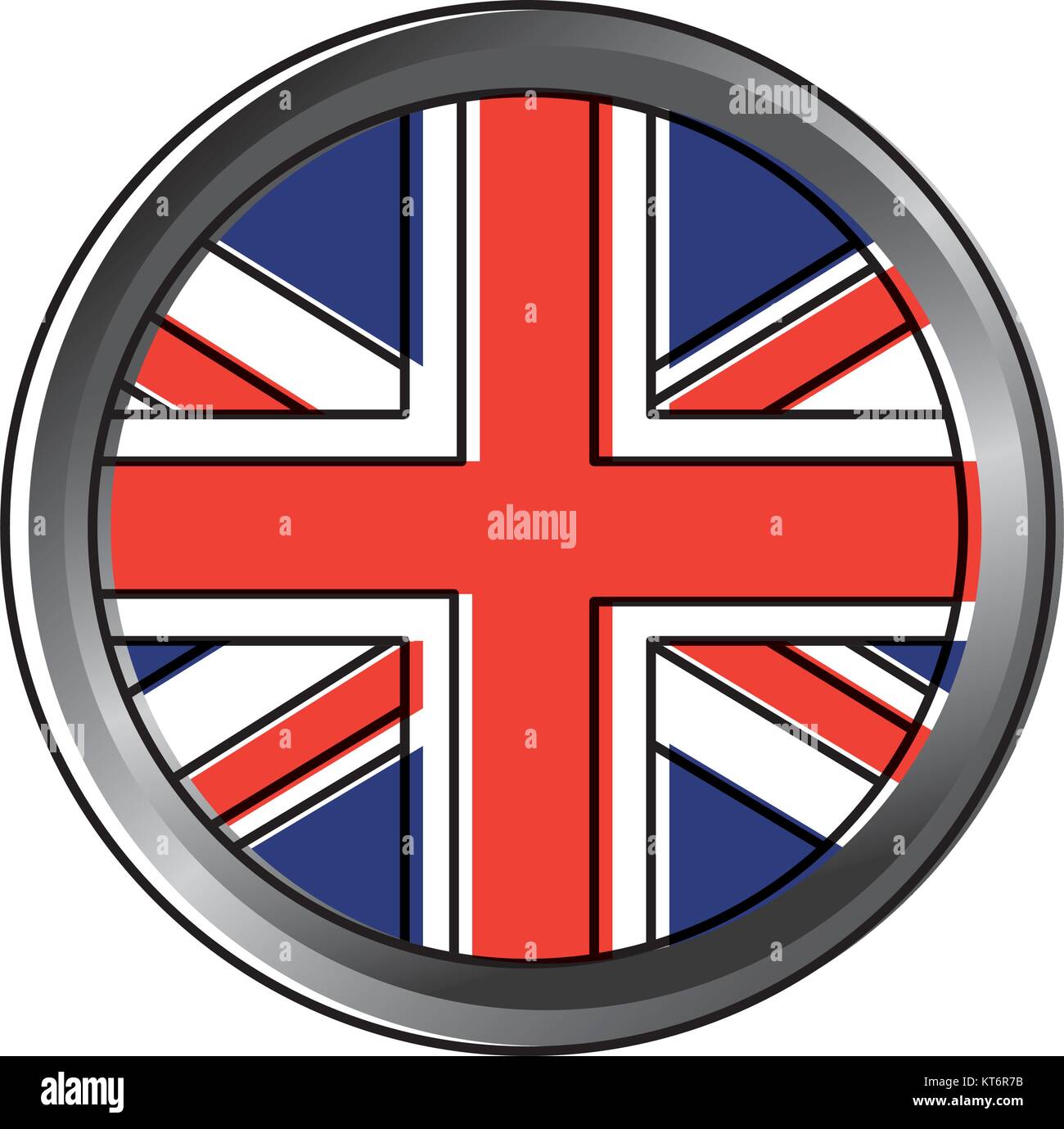 flag emblem united kingdom icon image vector illustrationd design Stock ...
