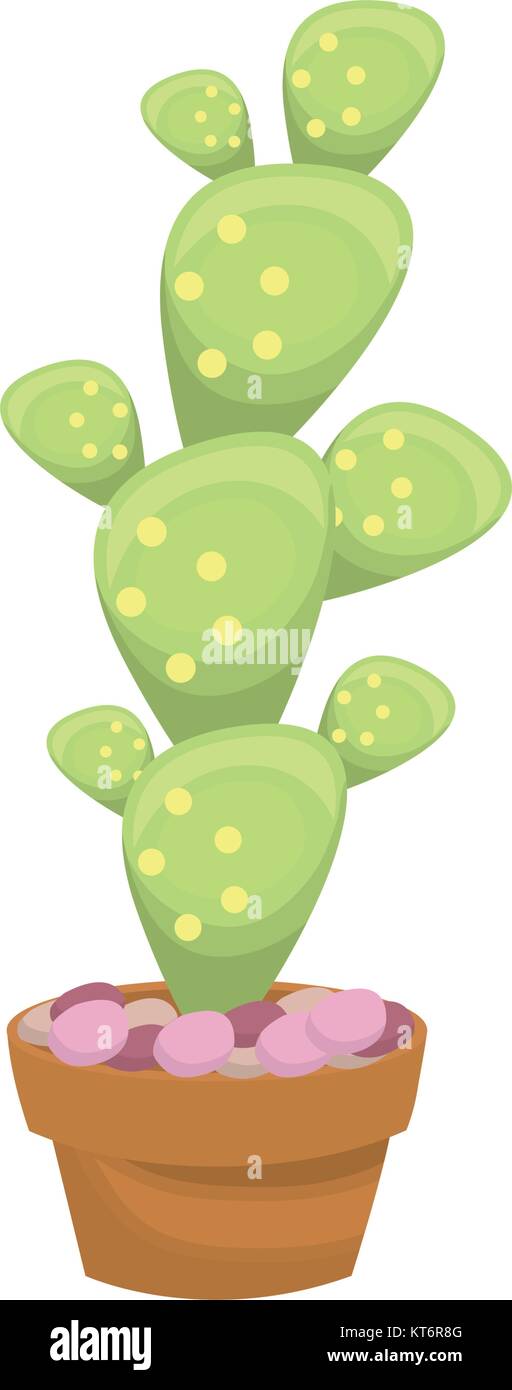 cactus in potted vector illustration Stock Vector Image & Art - Alamy