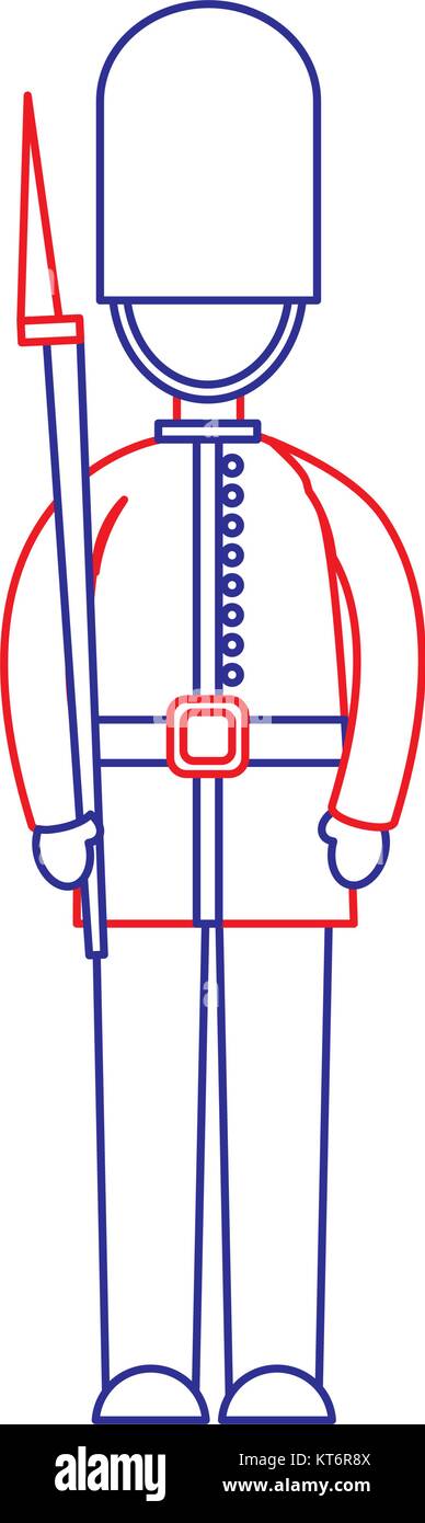 guard london united kingdom icon image vector illustrationd design blue ...