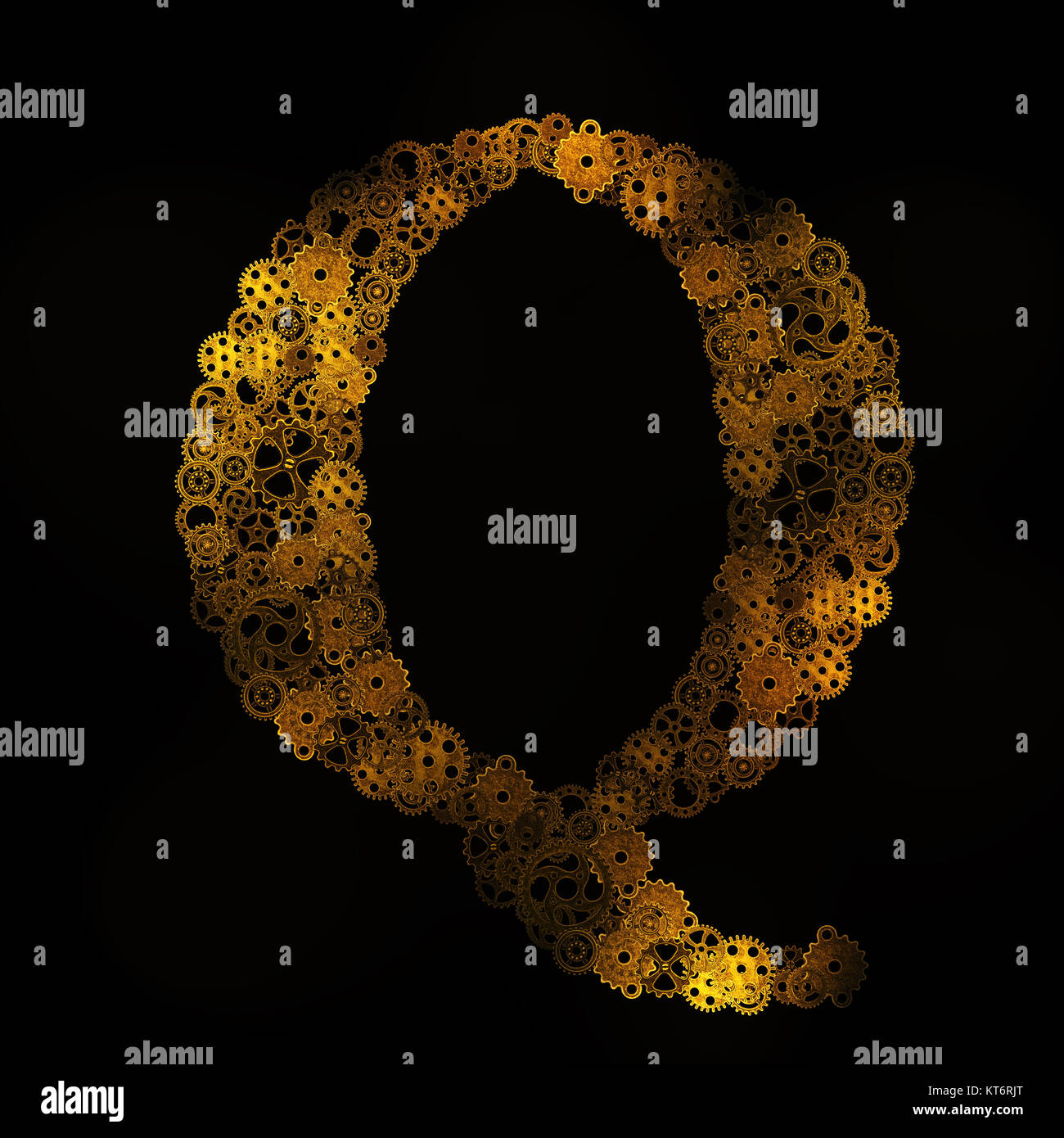 alphabet , gears arrangement shape of alphabet Stock Photo - Alamy