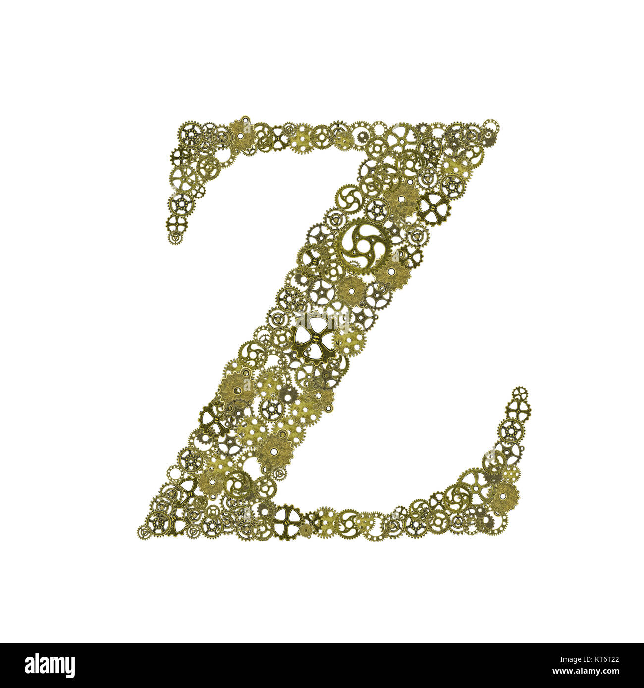 alphabet , gears arrangement shape of alphabet Stock Photo - Alamy