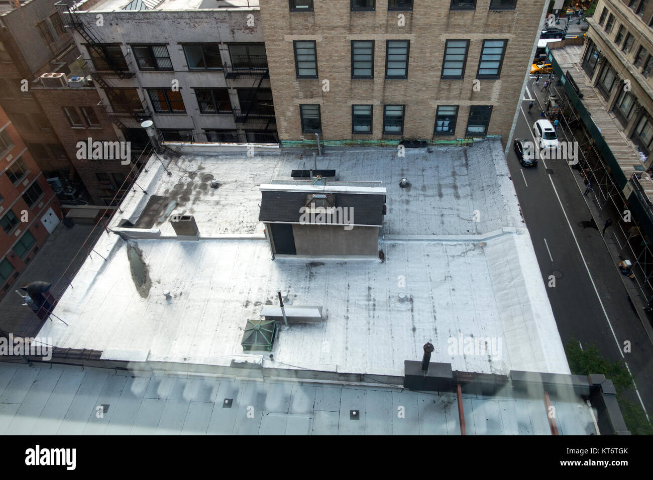 silver roofs urban city buildings Stock Photo - Alamy