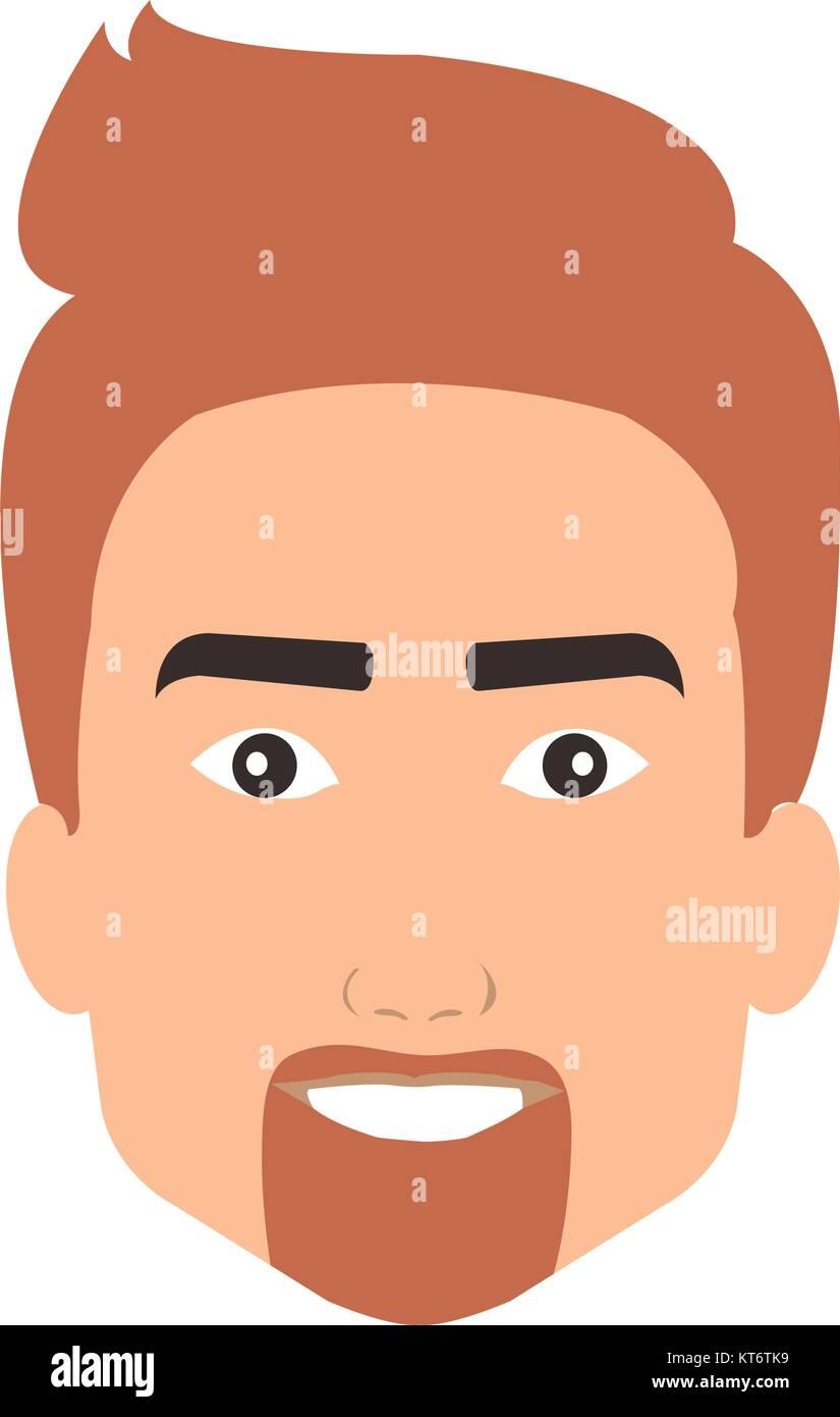 young man head avatar character Stock Vector Image & Art - Alamy