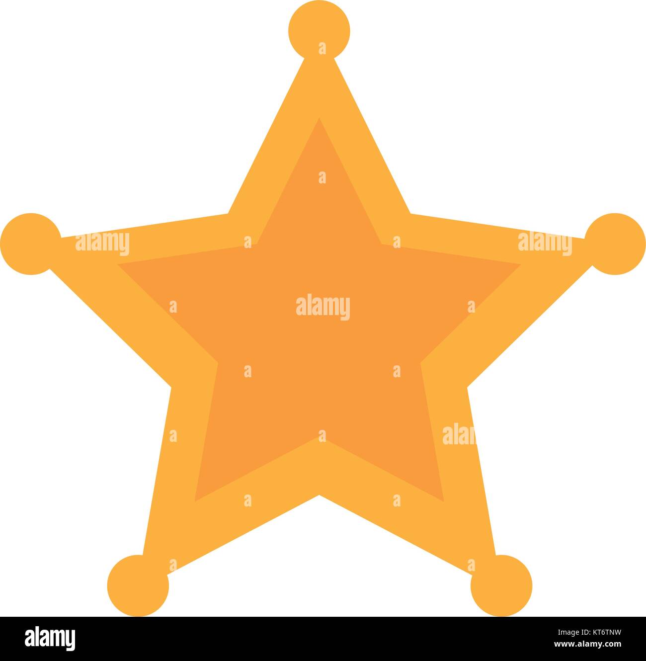 Police star character cartoon Stock Vector Images - Alamy