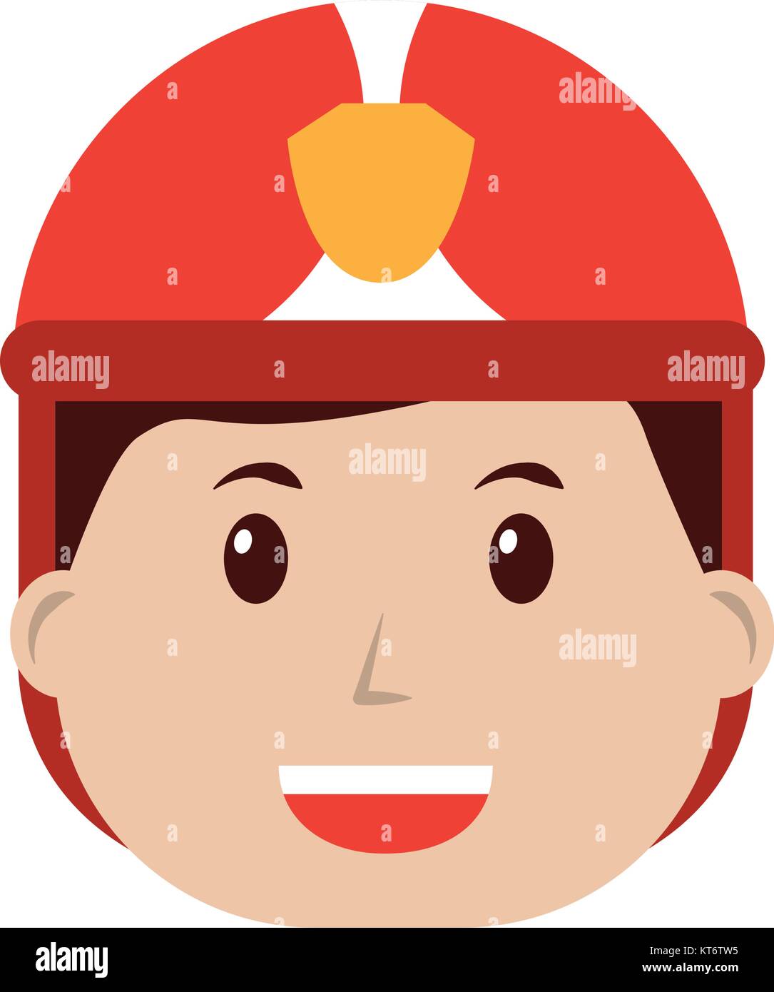 firefighter happy icon image Stock Vector Image & Art - Alamy