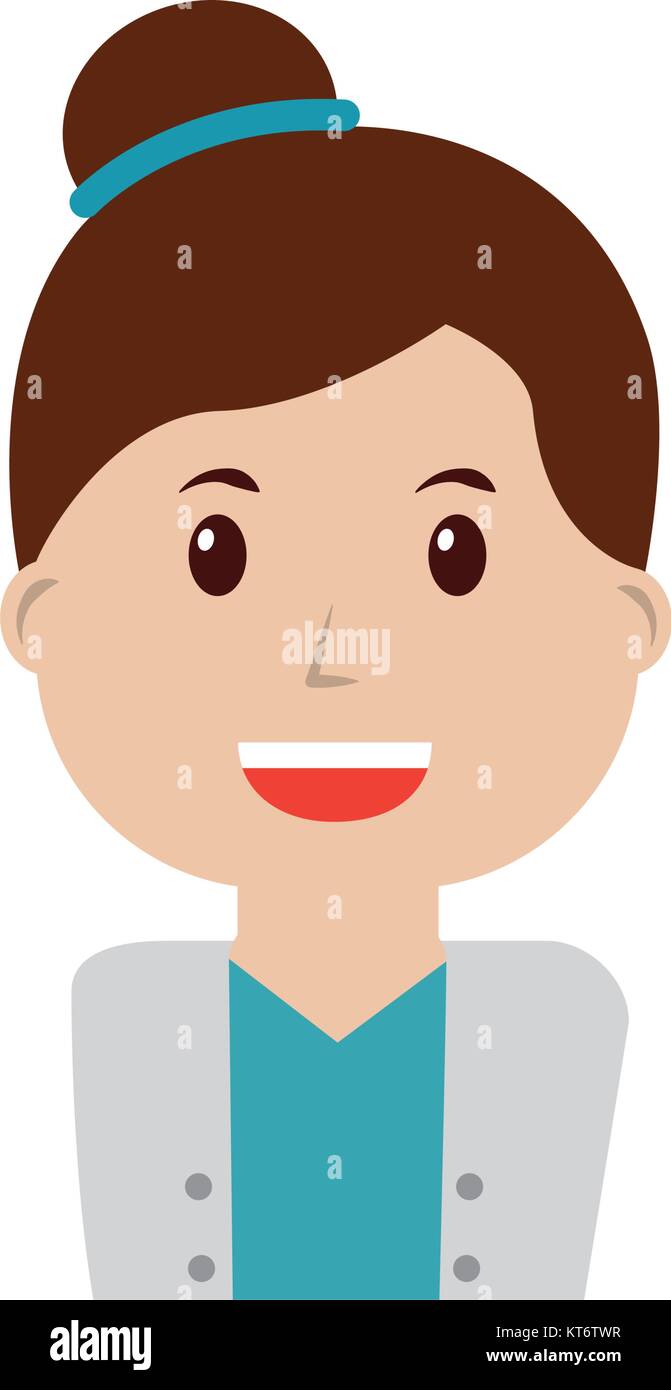 Woman doctor laboratory assistant Stock Vector Images - Alamy