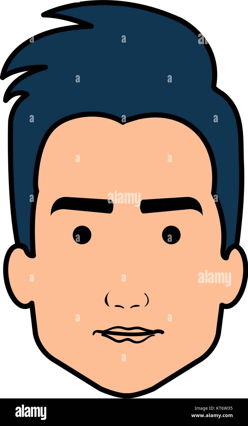 young man head avatar character Stock Vector Image & Art - Alamy