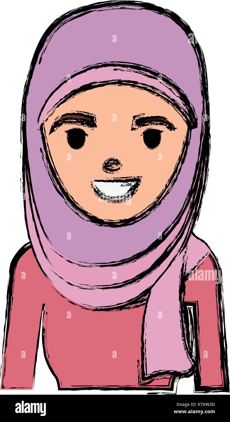 Arab woman cartoon Stock Vector Image & Art - Alamy