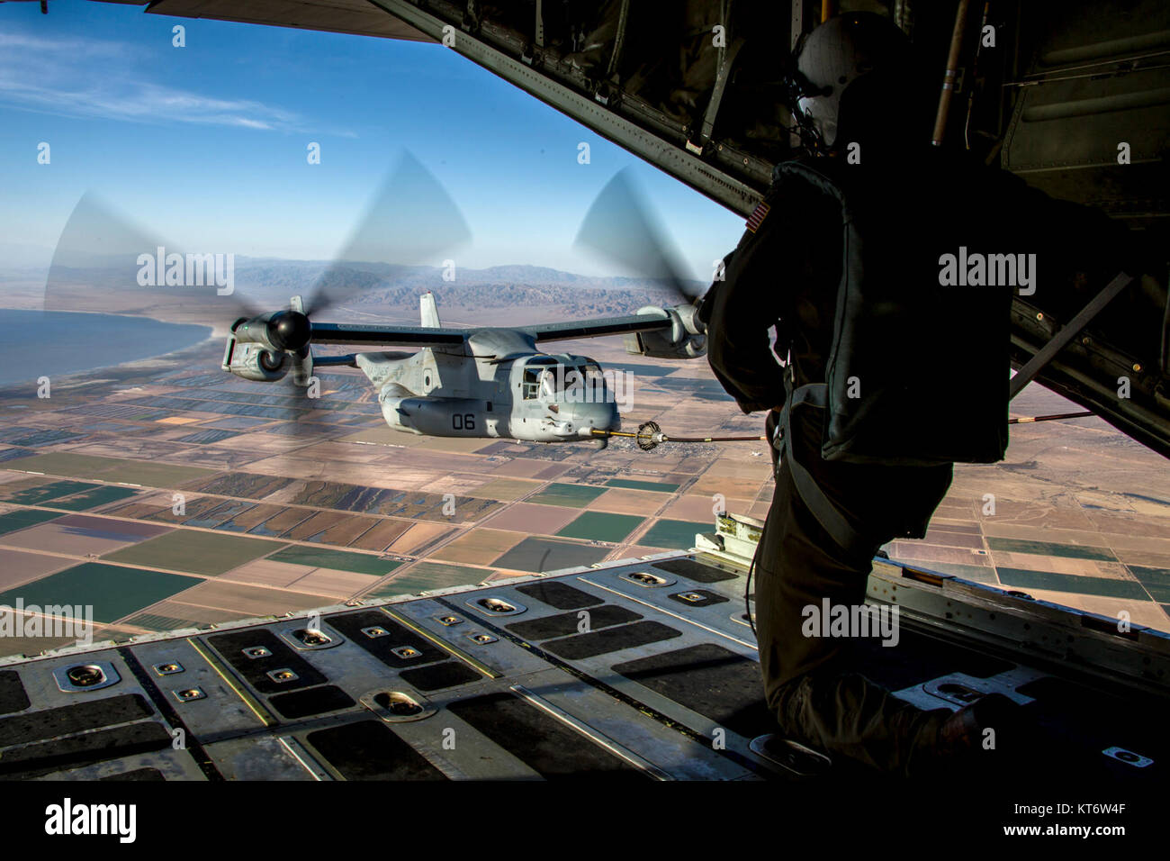 U.S. Marine Corps Cpl. Seth Witherup, a crewmaster with Marine Aerial ...