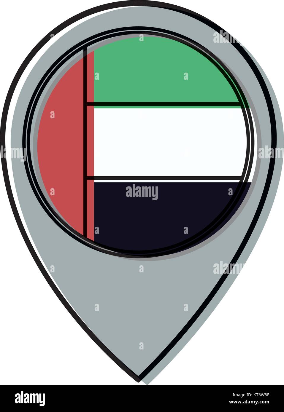 United Arab Emirates location pin Stock Vector Image & Art - Alamy