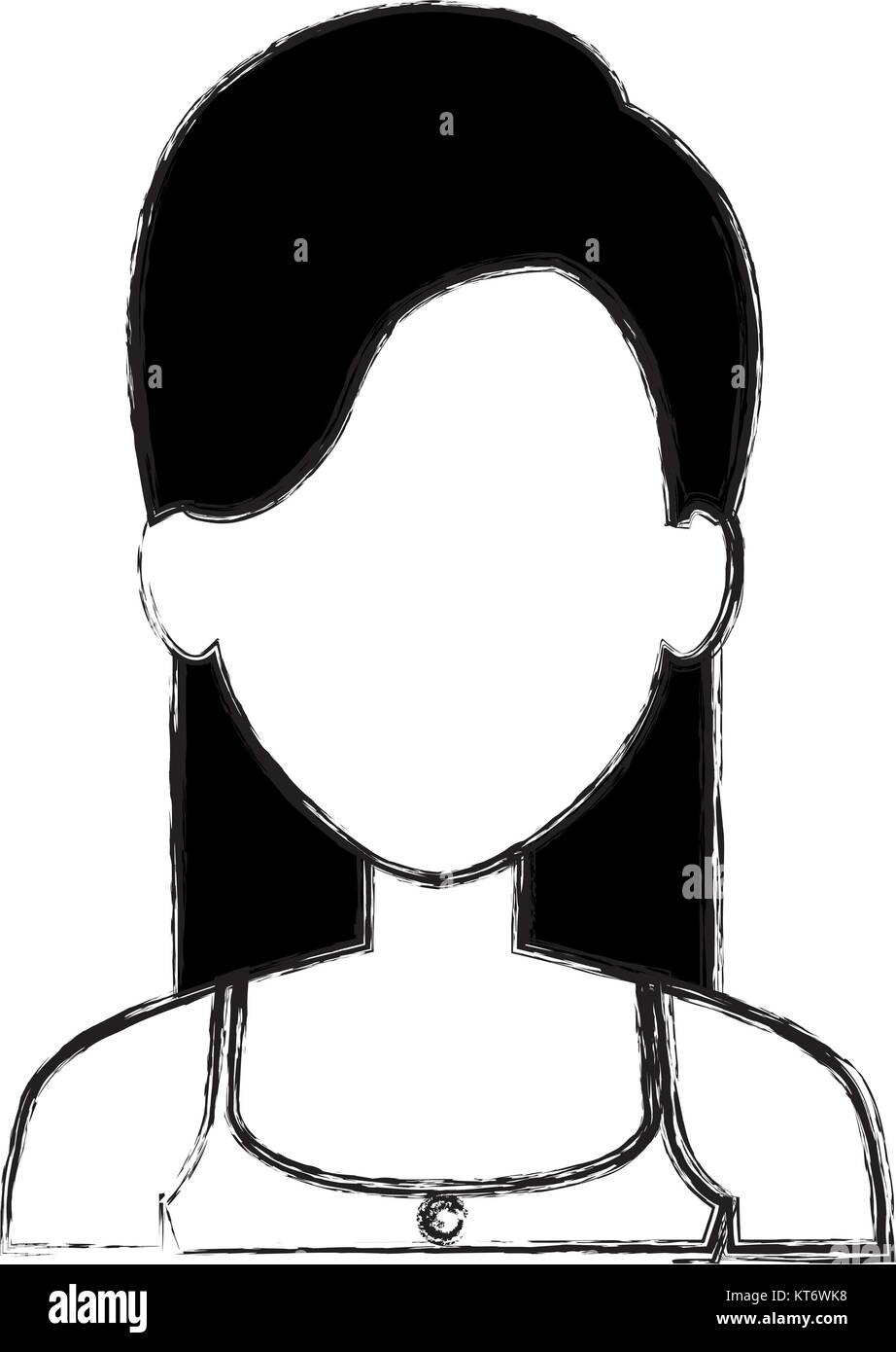 beautiful woman avatar character vector illustration design Stock ...