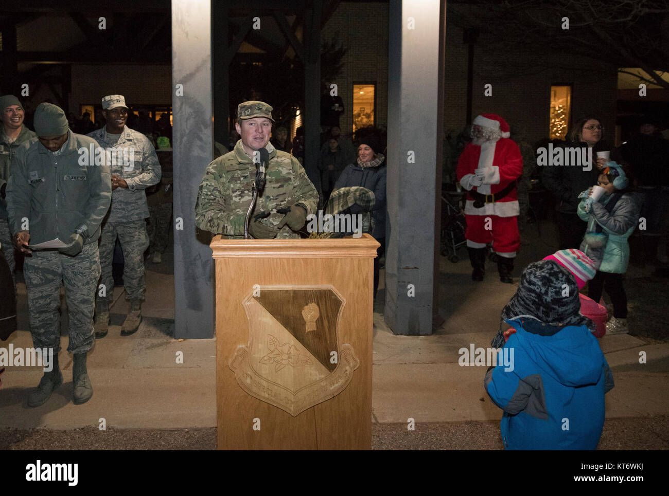 Col. Michael Conley, 27th Special Operations Wing vice commander, gives ...