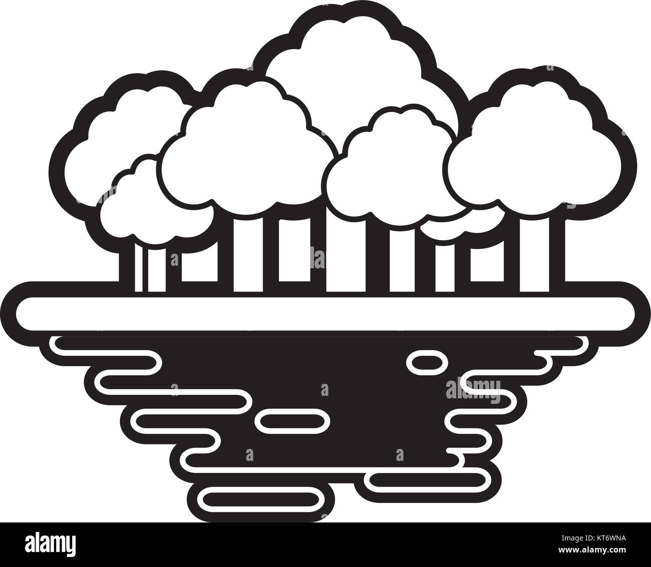 Trees forest symbol Stock Vector Image & Art - Alamy