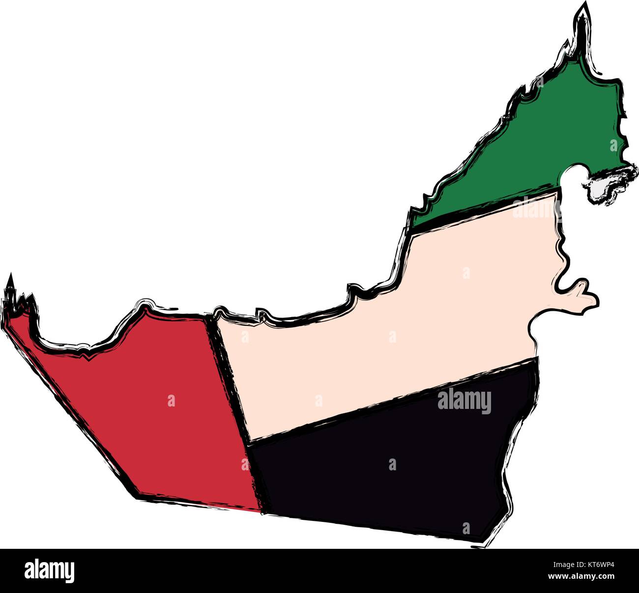 United Arab Emirates country silhouette Stock Vector Image & Art - Alamy