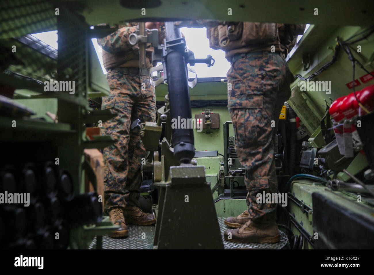 Marines with Alpha Company, 2nd Light Armored Reconnaissance Battalion ...